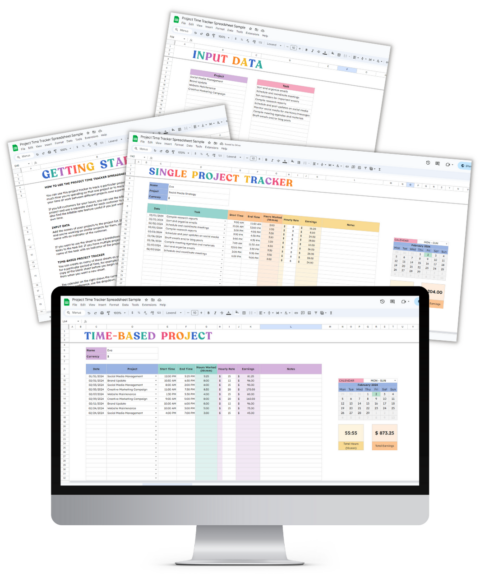 Ultimate Time Management Spreadsheet - Simple Happiness Biz