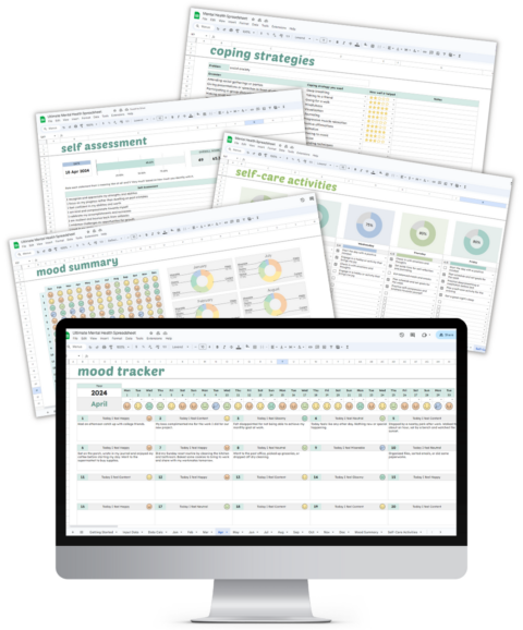 Ultimate Mental Health Spreadsheet - Simple Happiness Biz